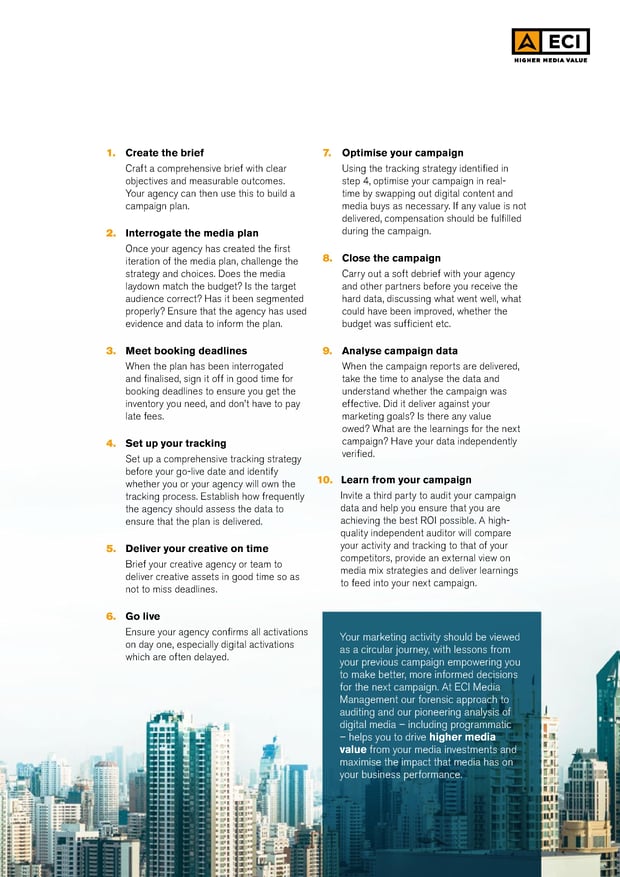 Top 10 stages of Effective Campaign Management